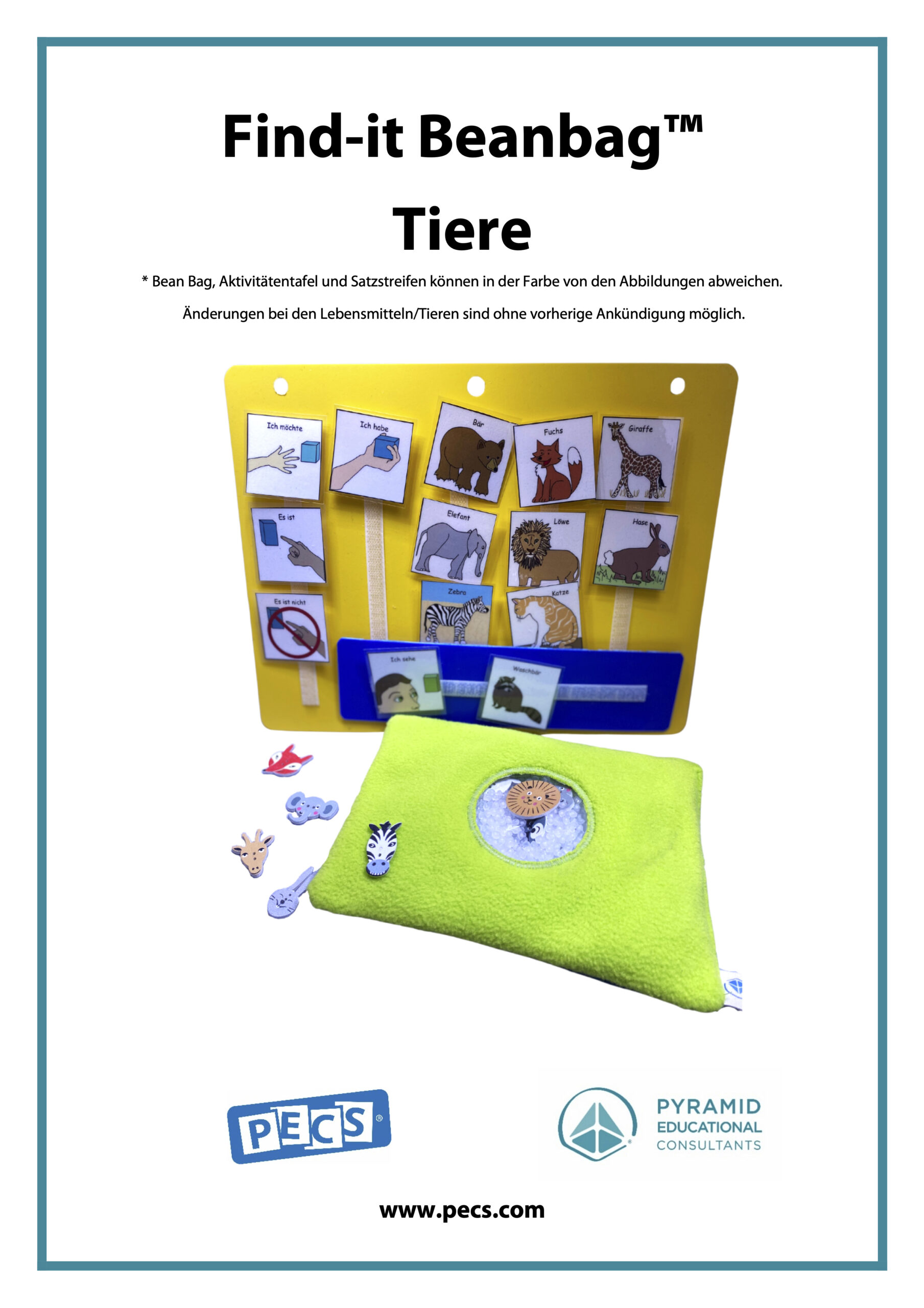 Find it Bean Bag - Eine PECS Aktivität zum Kommentieren